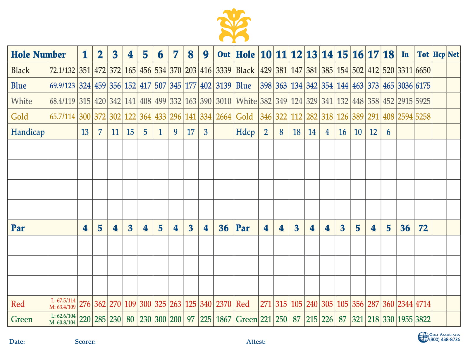 Course Information - Marcus Pointe Golf Club